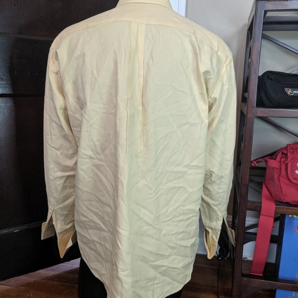 Italo Mondo | Shirts | Italo Mondo Vintage Woven Yellow Dress Shirt | Poshmark